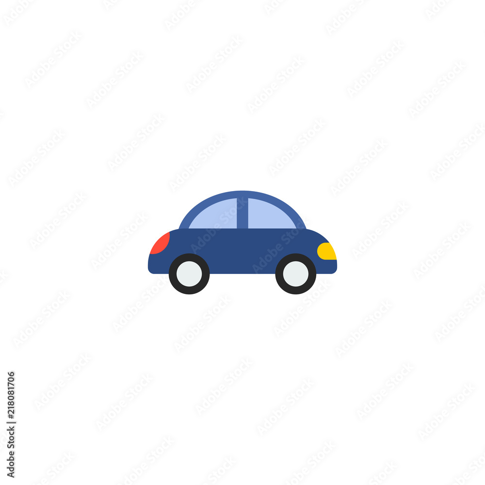 Toy car icon flat element. Vector illustration of toy car icon flat ...