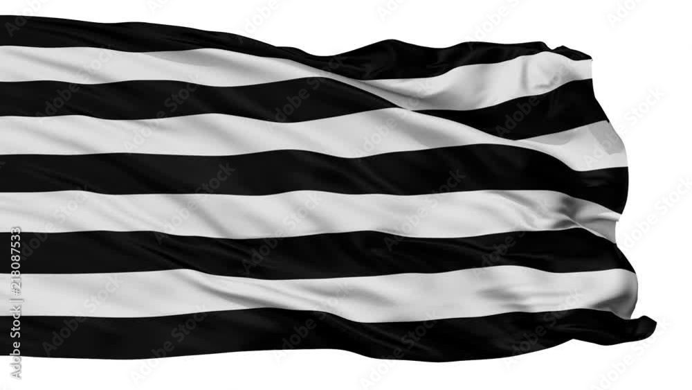Jui Flag, Isolated View Realistic Animation Seamless Loop - 10 Seconds ...