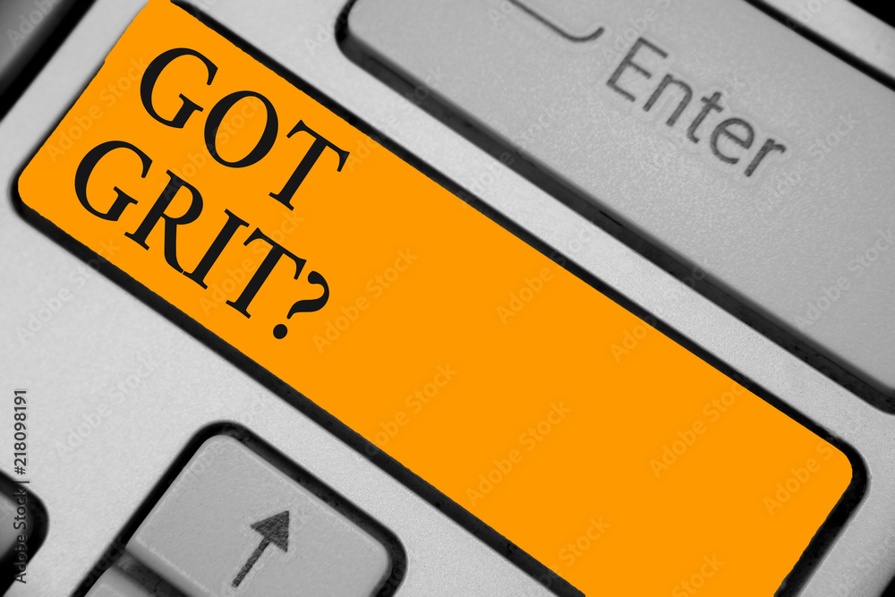 Word writing text Got Grit question. Business concept for A hardwork ...