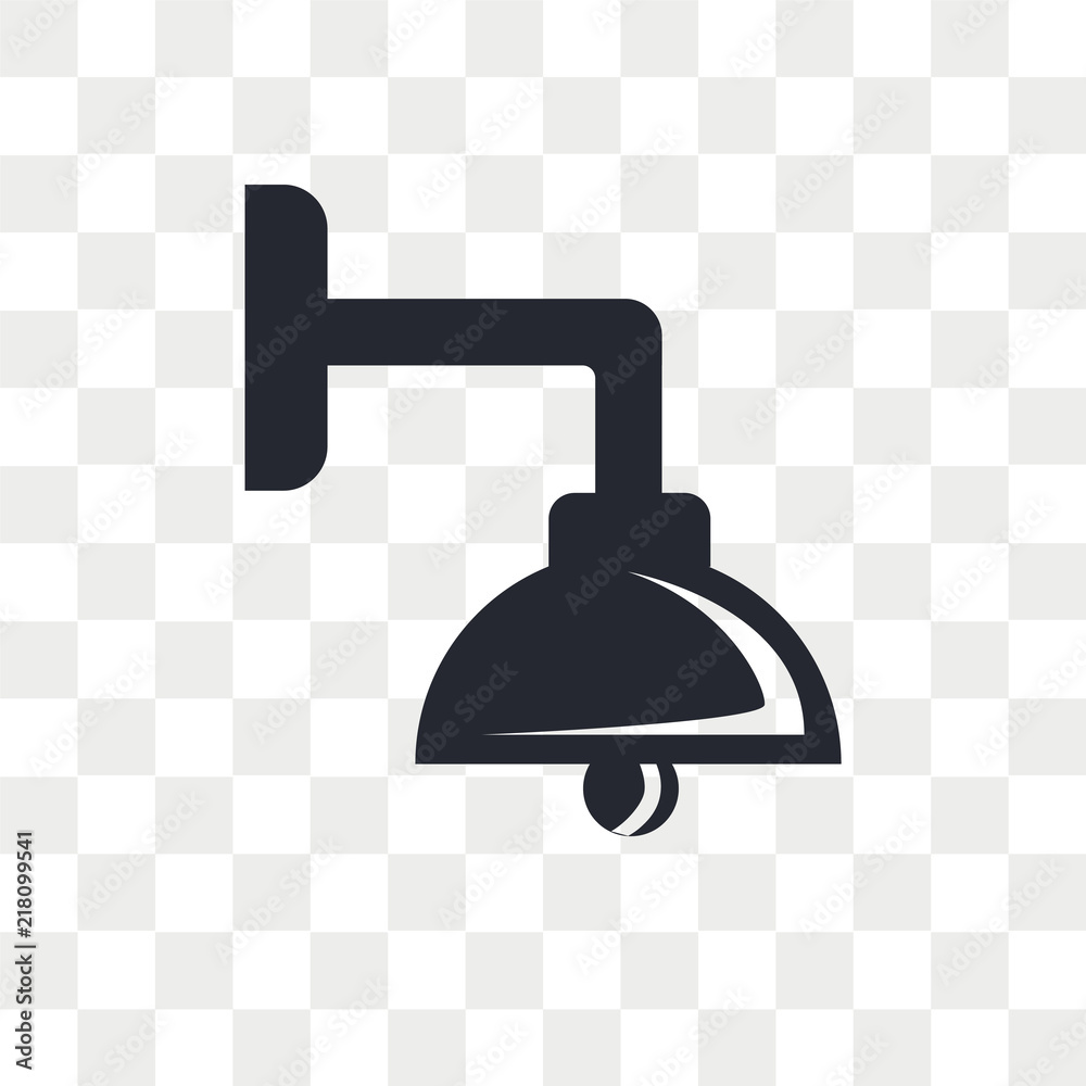 Light vector icon isolated on transparent background, Light logo design ...