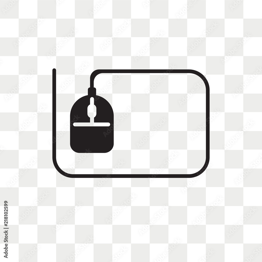 Computer Mouse vector icon isolated on transparent background, Computer ...