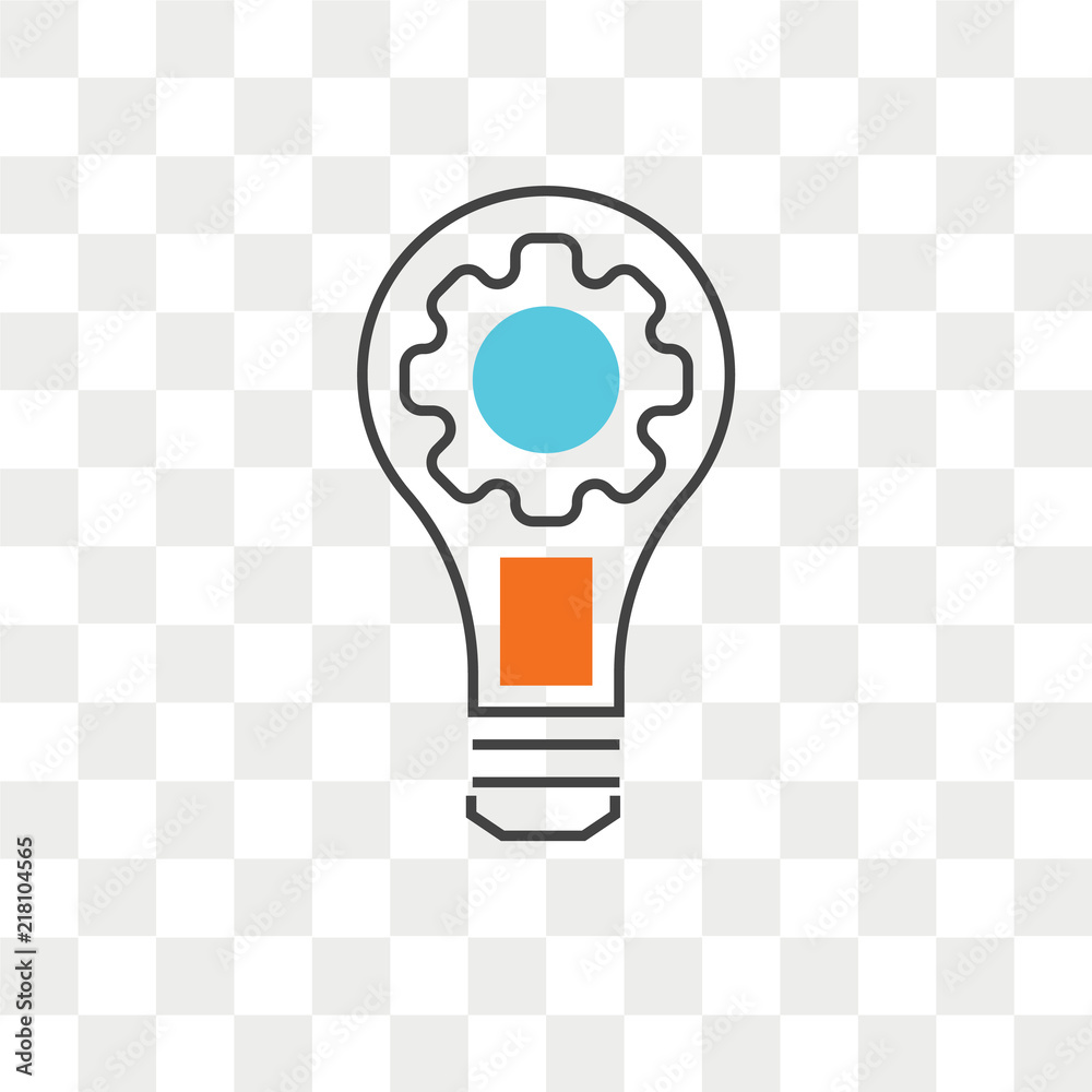 Idea vector icon isolated on transparent background, Idea logo design Stock Vector | Adobe Stock