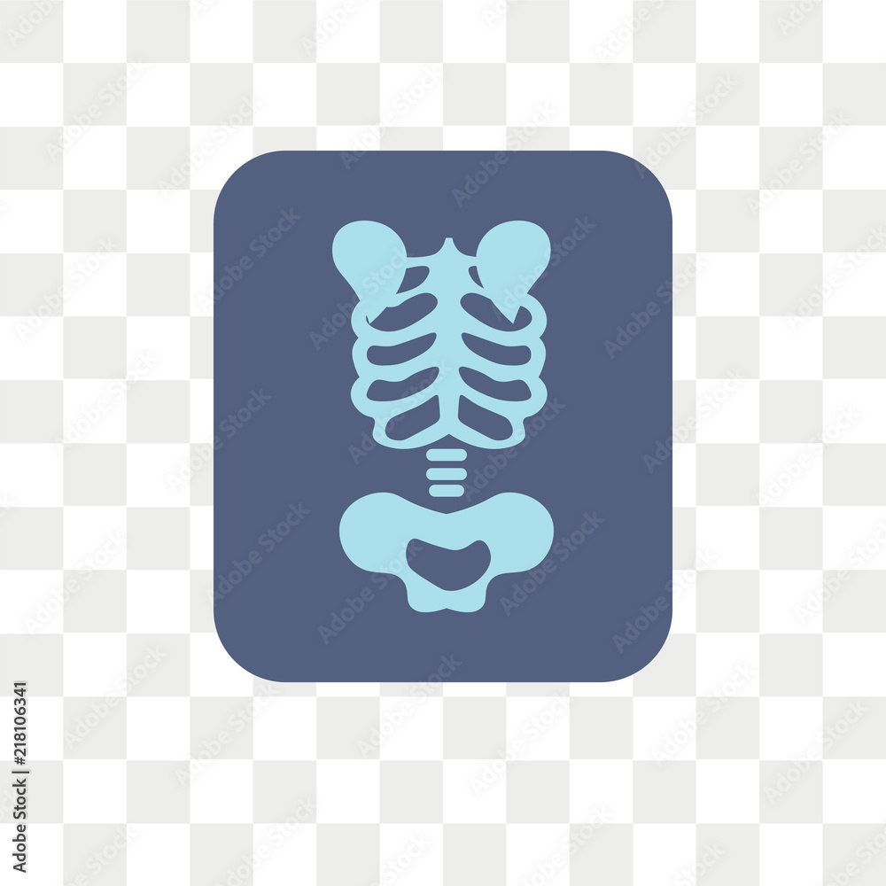 X ray vector icon isolated on transparent background, X ray logo design ...