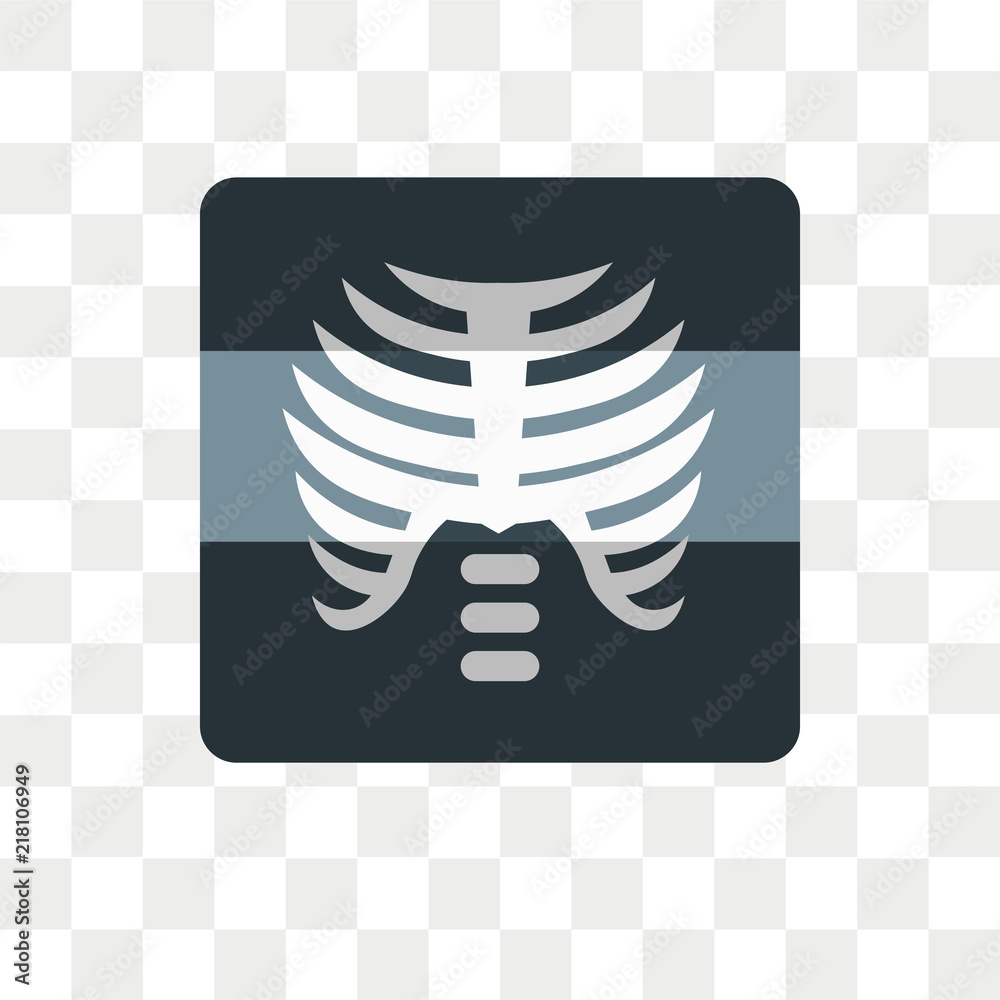 X ray vector icon isolated on transparent background, X ray logo design ...