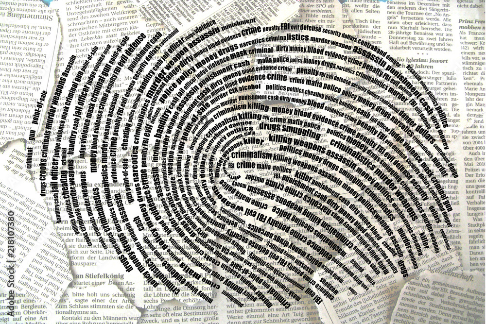 Fingerprint Word Art