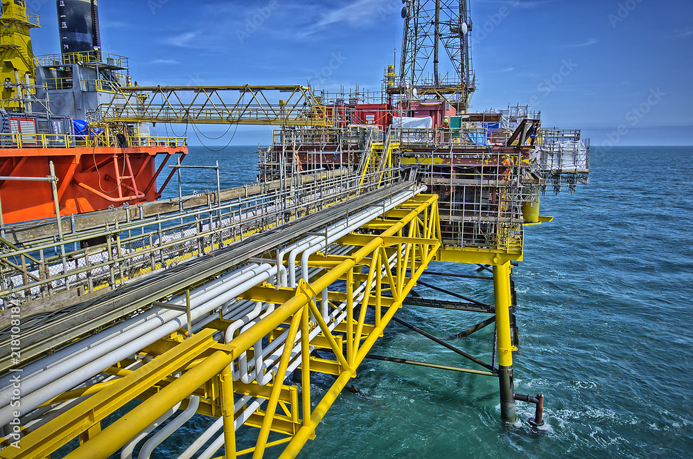 Oil Rig Bridge Stock Photo | Adobe Stock