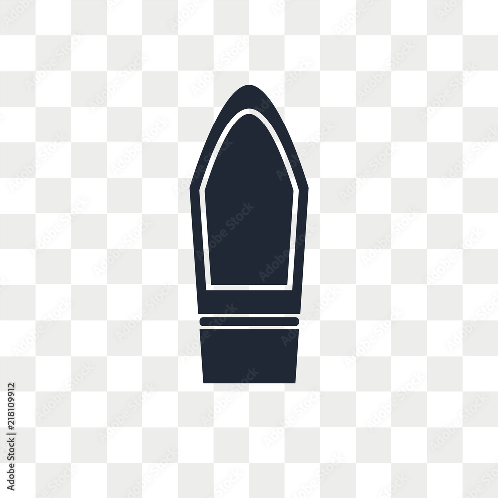 Coffin vector icon isolated on transparent background, Coffin logo ...