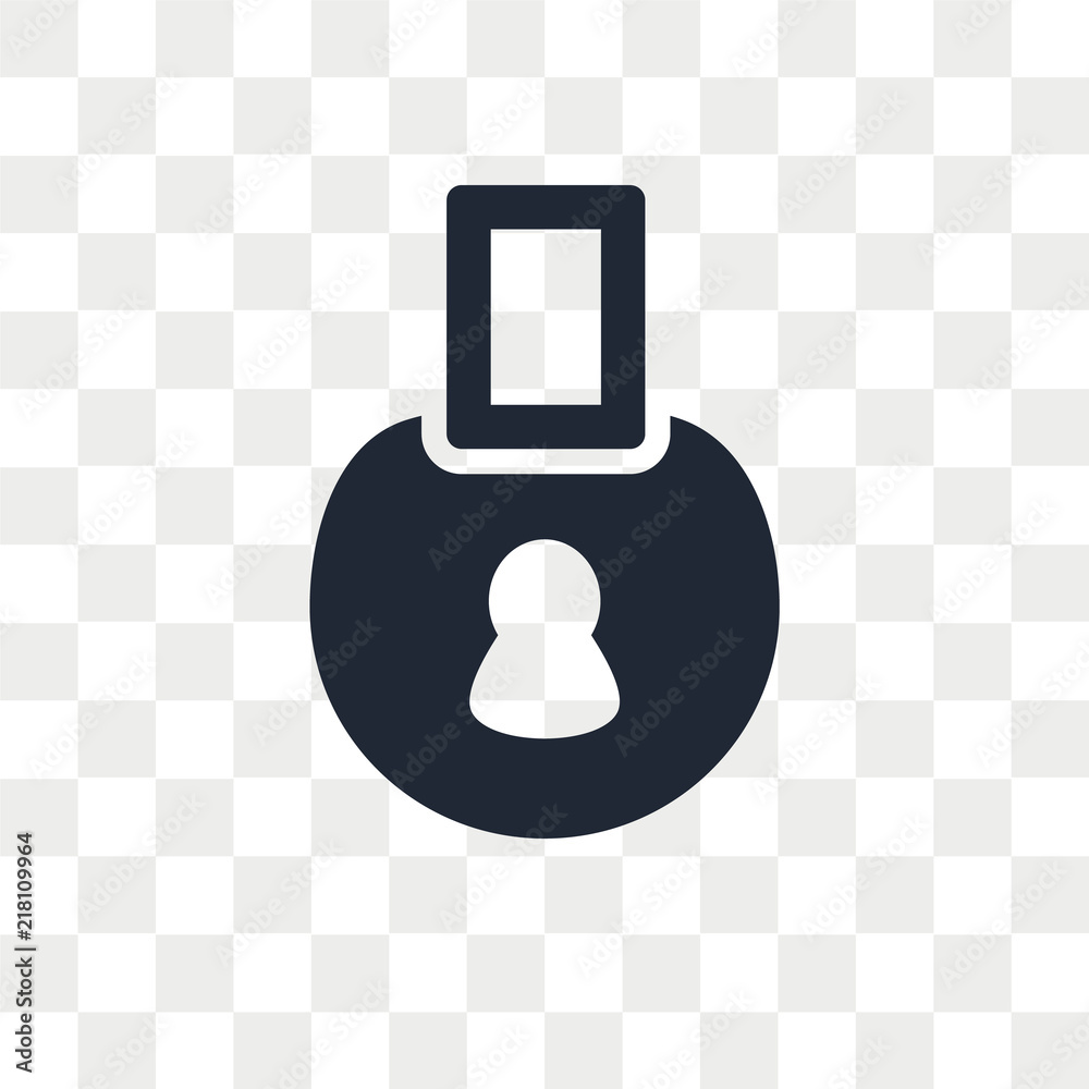 Padlock vector icon isolated on transparent background, Padlock logo ...
