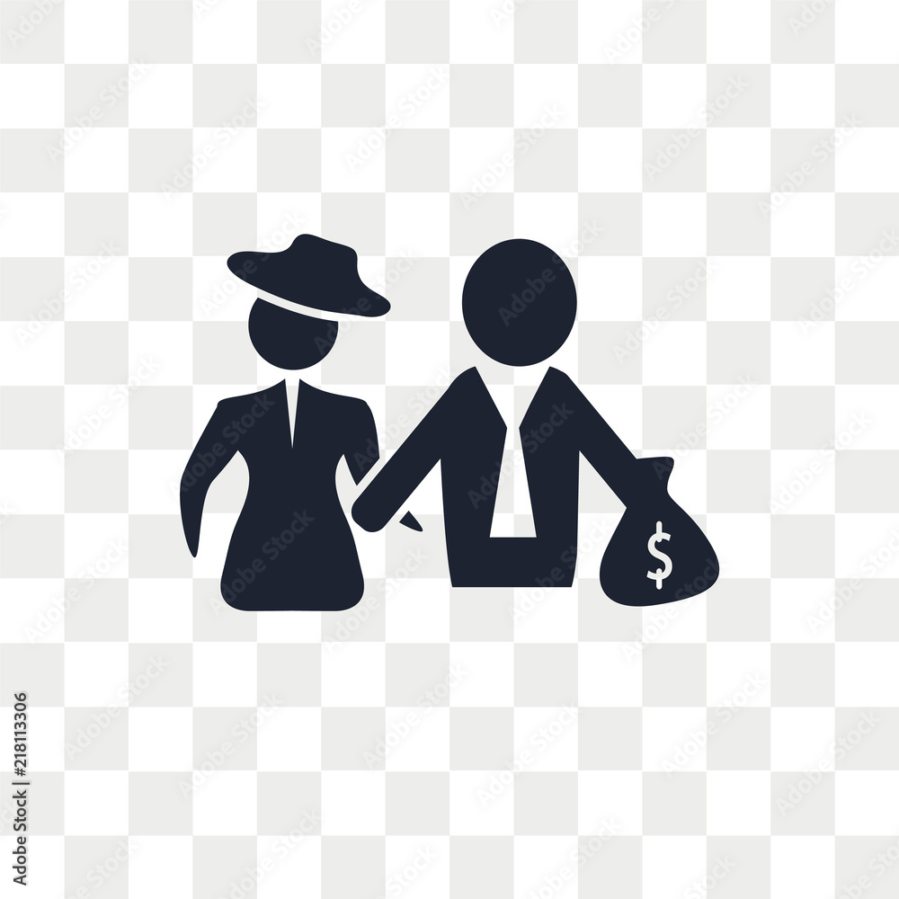 Rich man vector icon isolated on transparent background, Rich man logo ...