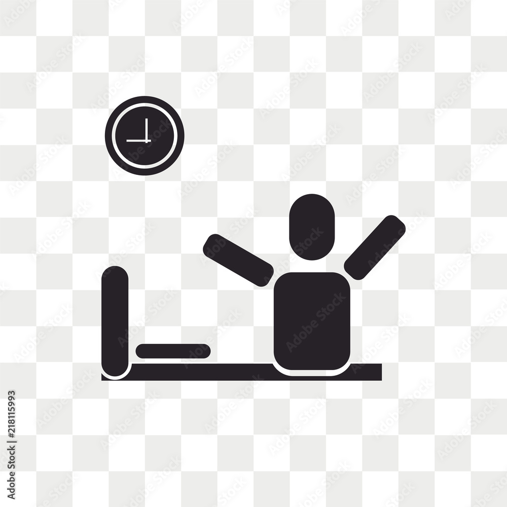 Wake up vector icon isolated on transparent background, Wake up logo ...