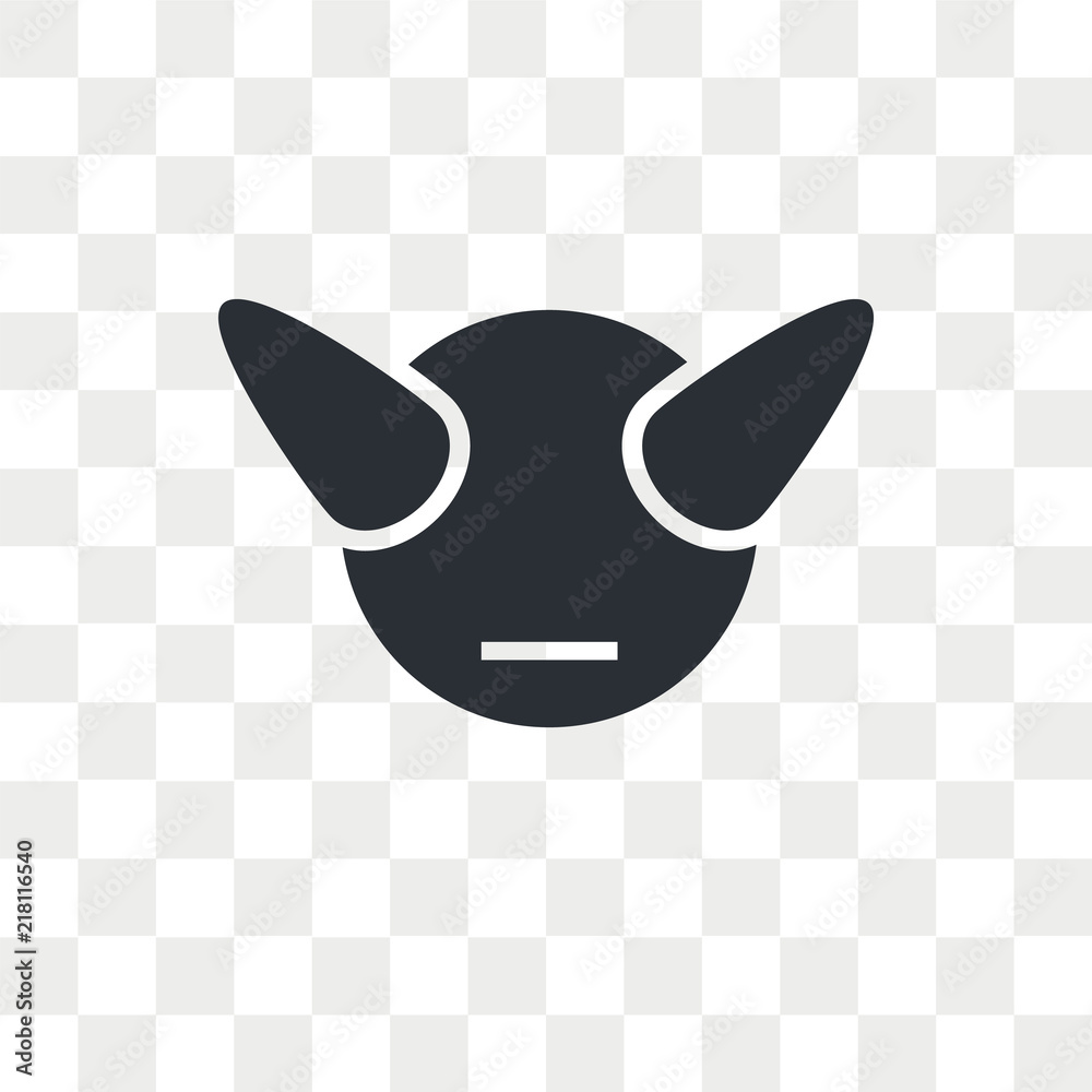 Goblin vector icon isolated on transparent background, Goblin logo ...