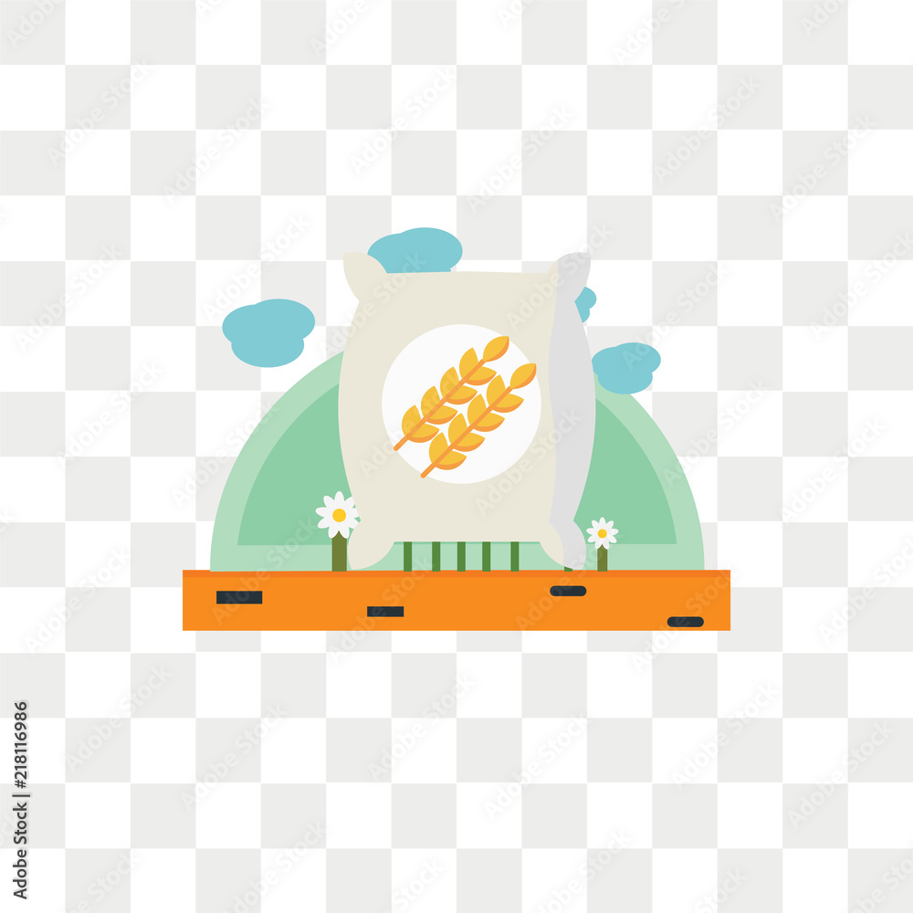 Grain vector icon isolated on transparent background, Grain logo design ...