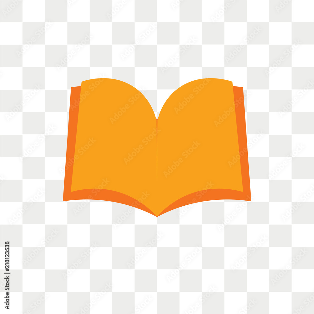 Open book vector icon isolated on transparent background, Open book ...