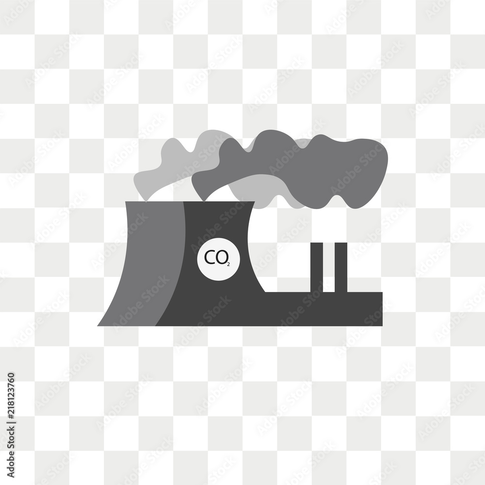 Pollution vector icon isolated on transparent background, Pollution ...