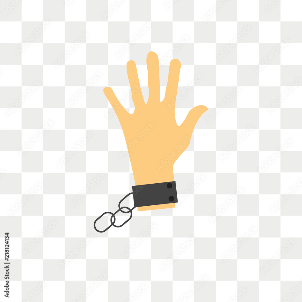 Slavery vector icon isolated on transparent background, Slavery logo ...