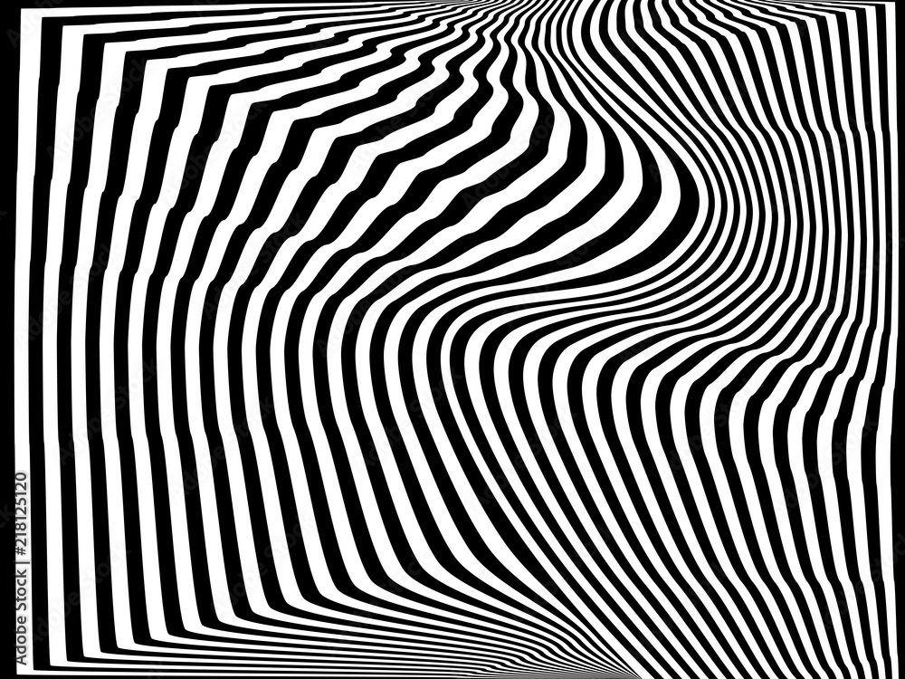 Optical Illusions Black And White Lines