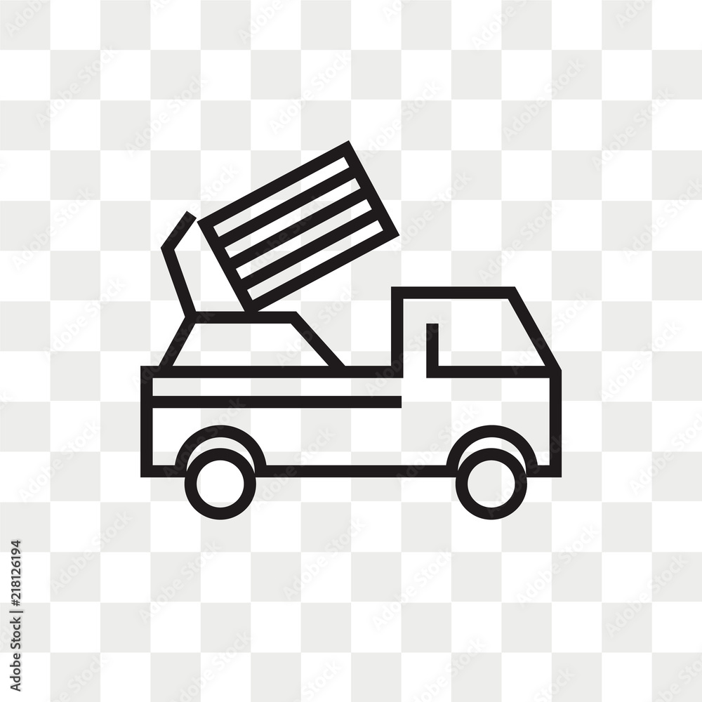 Launcher vector icon isolated on transparent background, Launcher logo ...