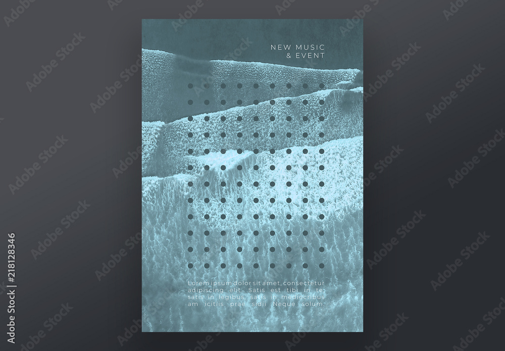 Event Flyer Layout with Photo Placeholder Stock Template | Adobe Stock