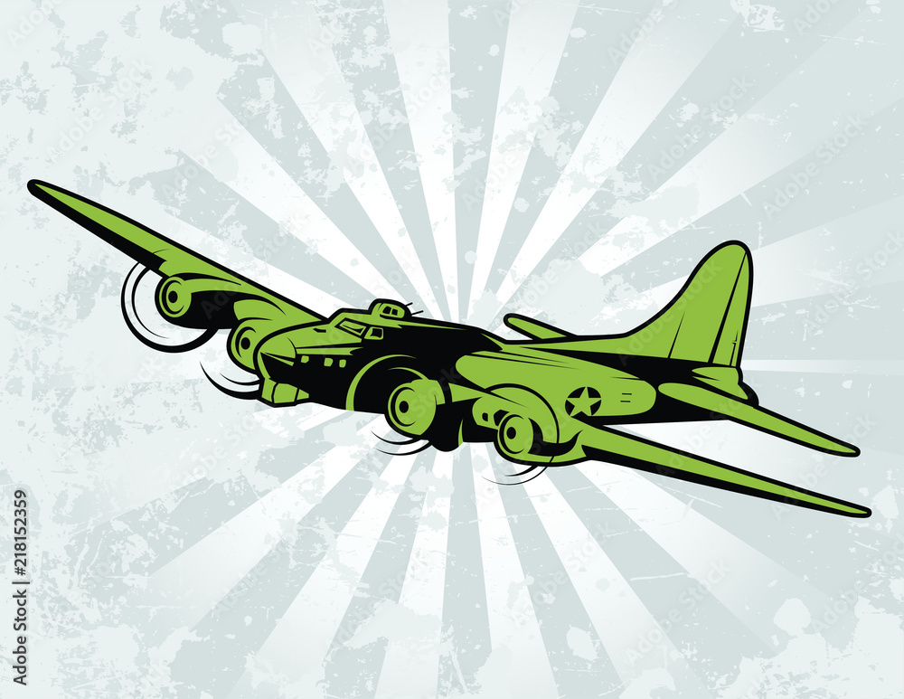 World War II Bomber Aircraft Stock Vector | Adobe Stock