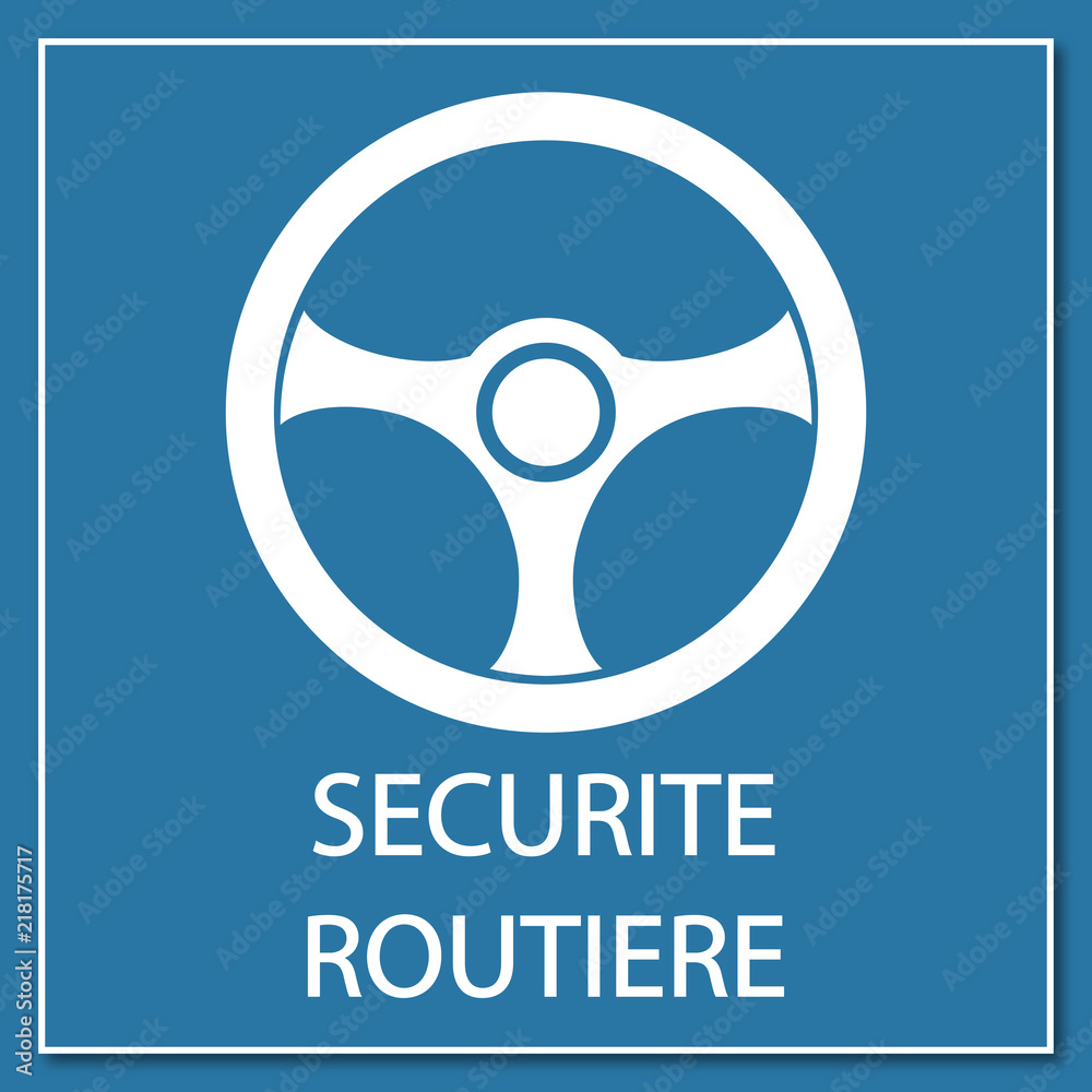 Logo sécurité routière. Stock Vector | Adobe Stock