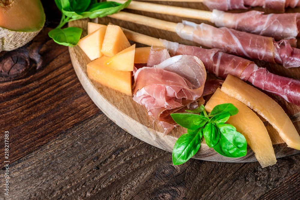 Italienische Jause - Buffet - Prosciutto - Rohschinken - Schinken ...