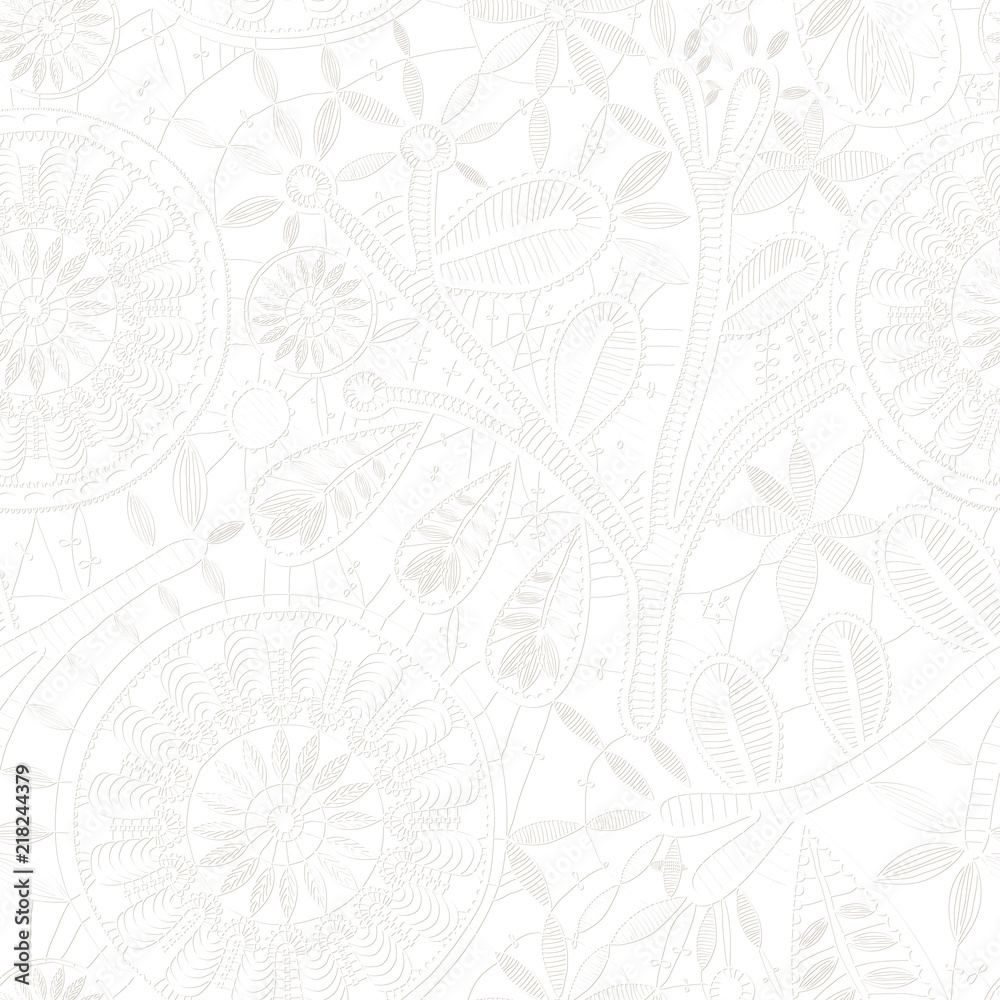 Seamless White Lace Texture