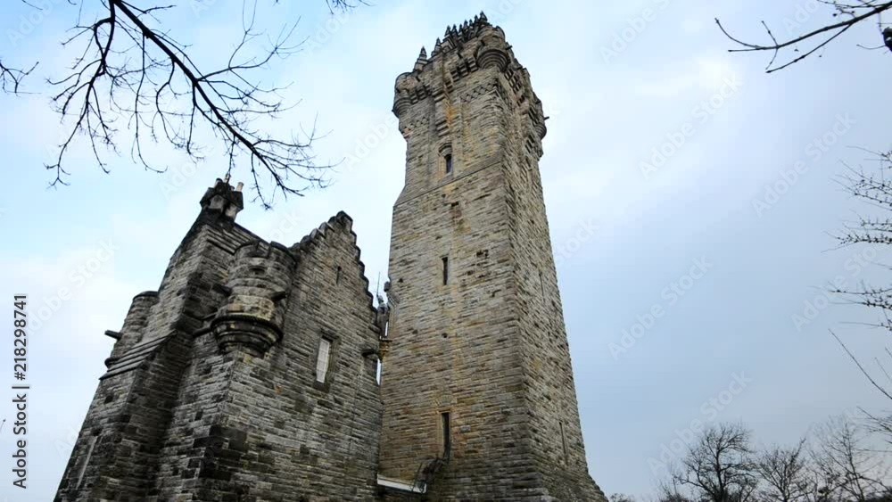 Wallace Monument in Stirling, Scotland. Built in honor of William ...