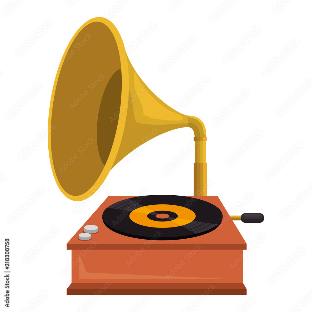 Old Megaphone Record Player