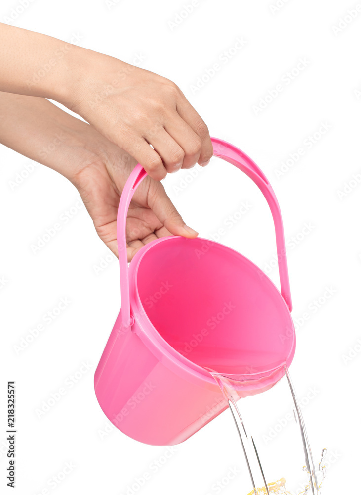 Pouring Water From Bucket