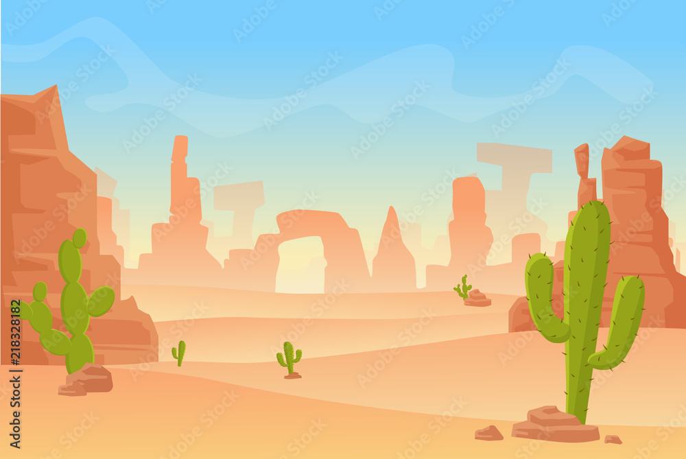 Mexican Cartoon Desert