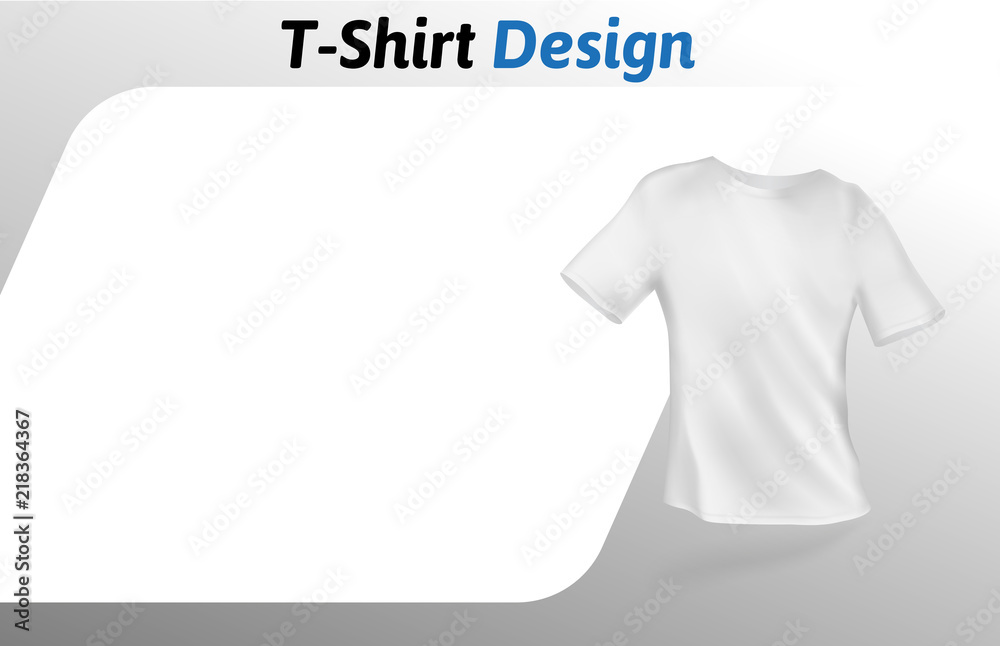 Blank t-shirt design template. Mock up t-shirt template. Copy space ...