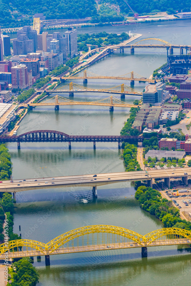 Pittsburgh, Pennsylvania Bridges Stock Photo | Adobe Stock