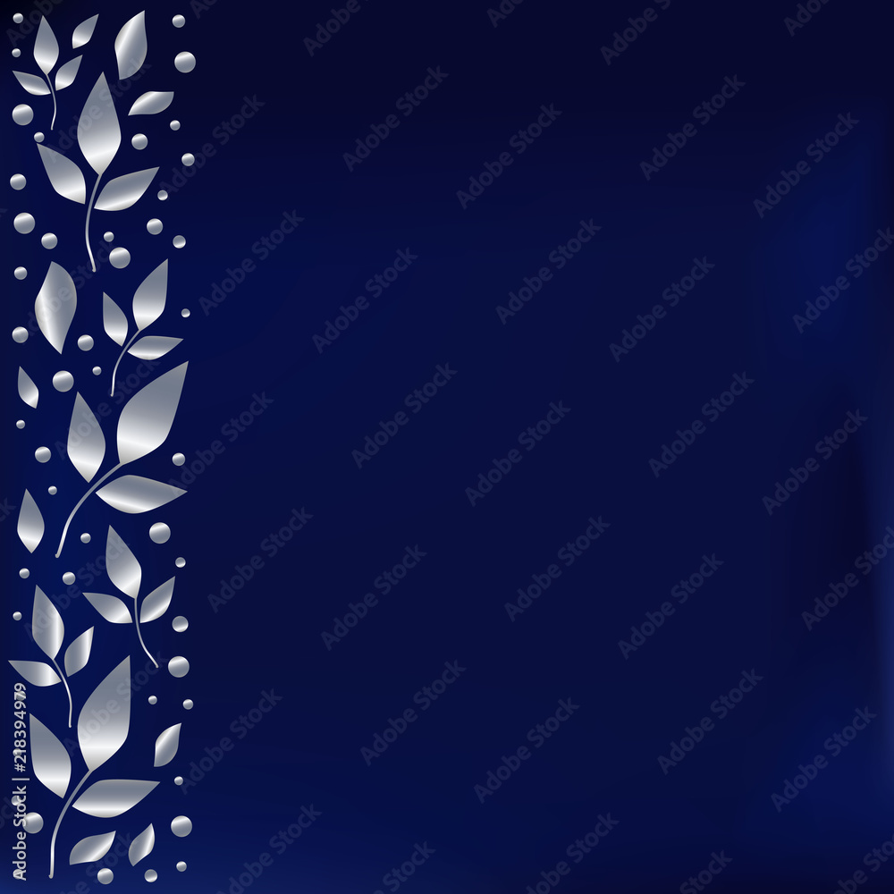 Blue background stylized as blue velvet with decorative stripe on the ...