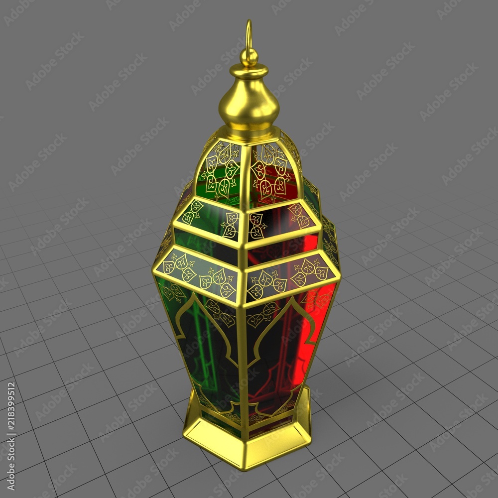 Arabic fanous lamp Stock 3D asset | Adobe Stock
