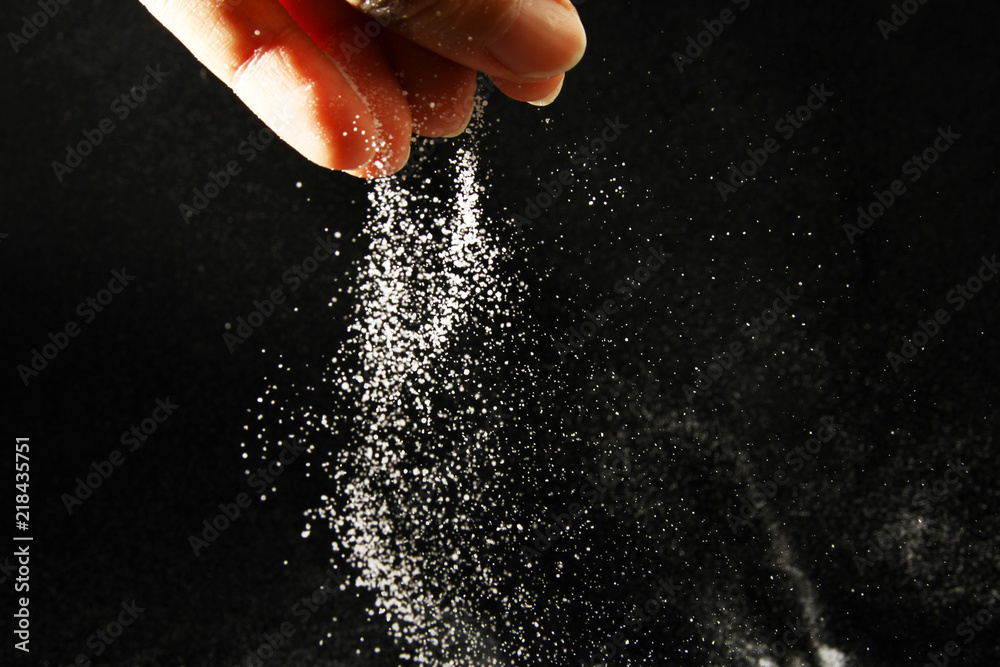 Foto de Salt background / Salt, table salt or common salt is a mineral ...