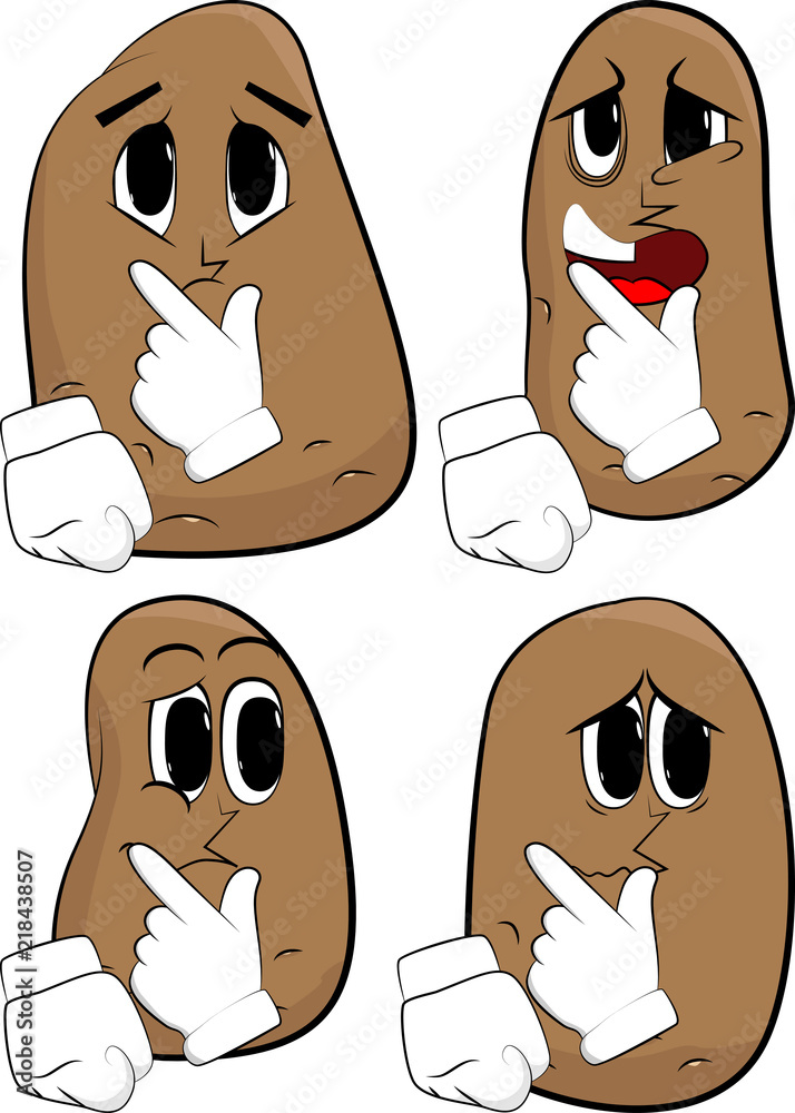 Finger Over Mouth Cartoon