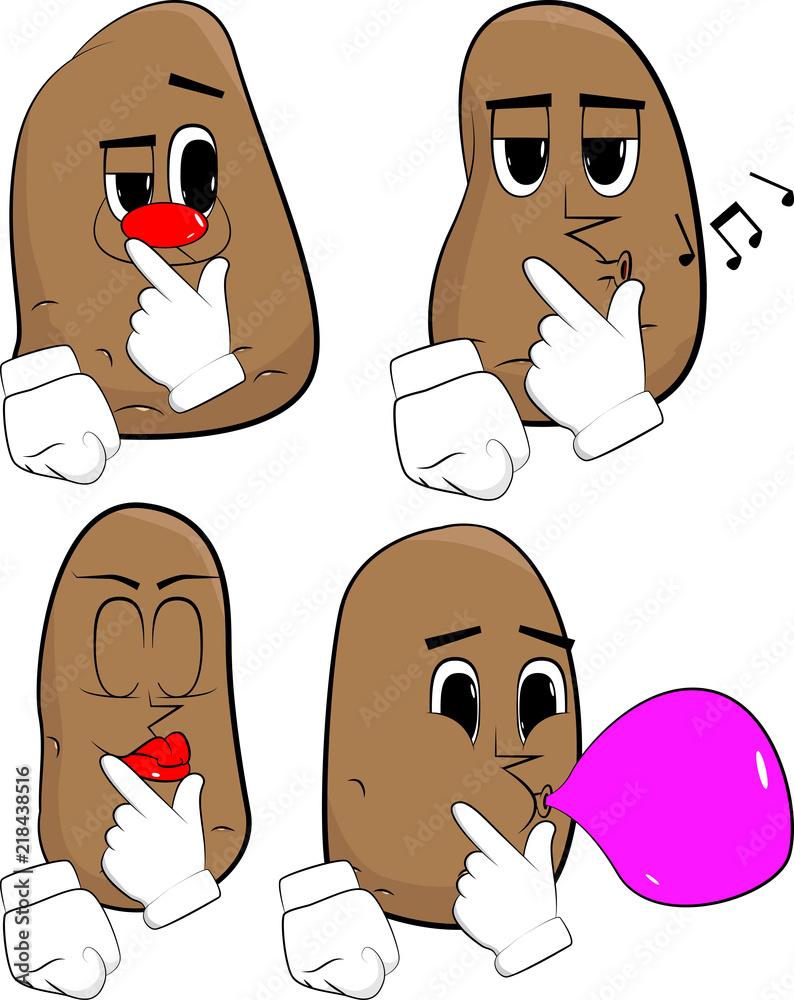 Finger Over Mouth Cartoon