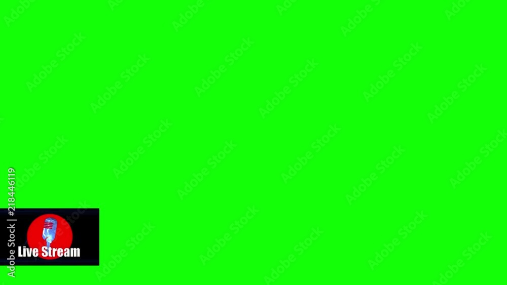 Live Stream Animated Lower Third - 4K Green Screen Chroma Key Overlay ...