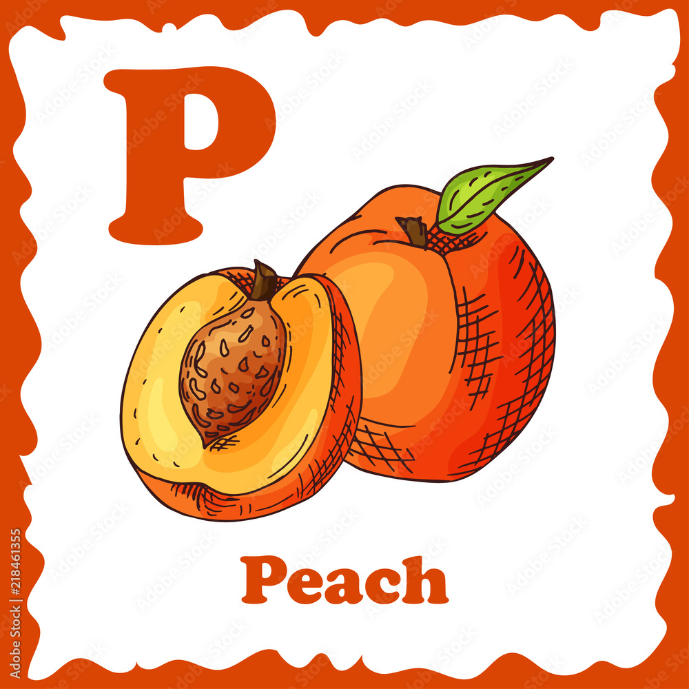 Fruit Alphabet Clipart