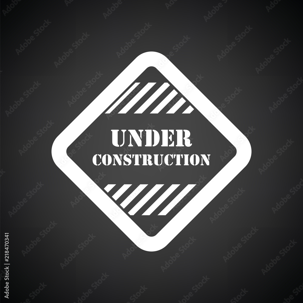 Icon of Under construction Stock Vector | Adobe Stock