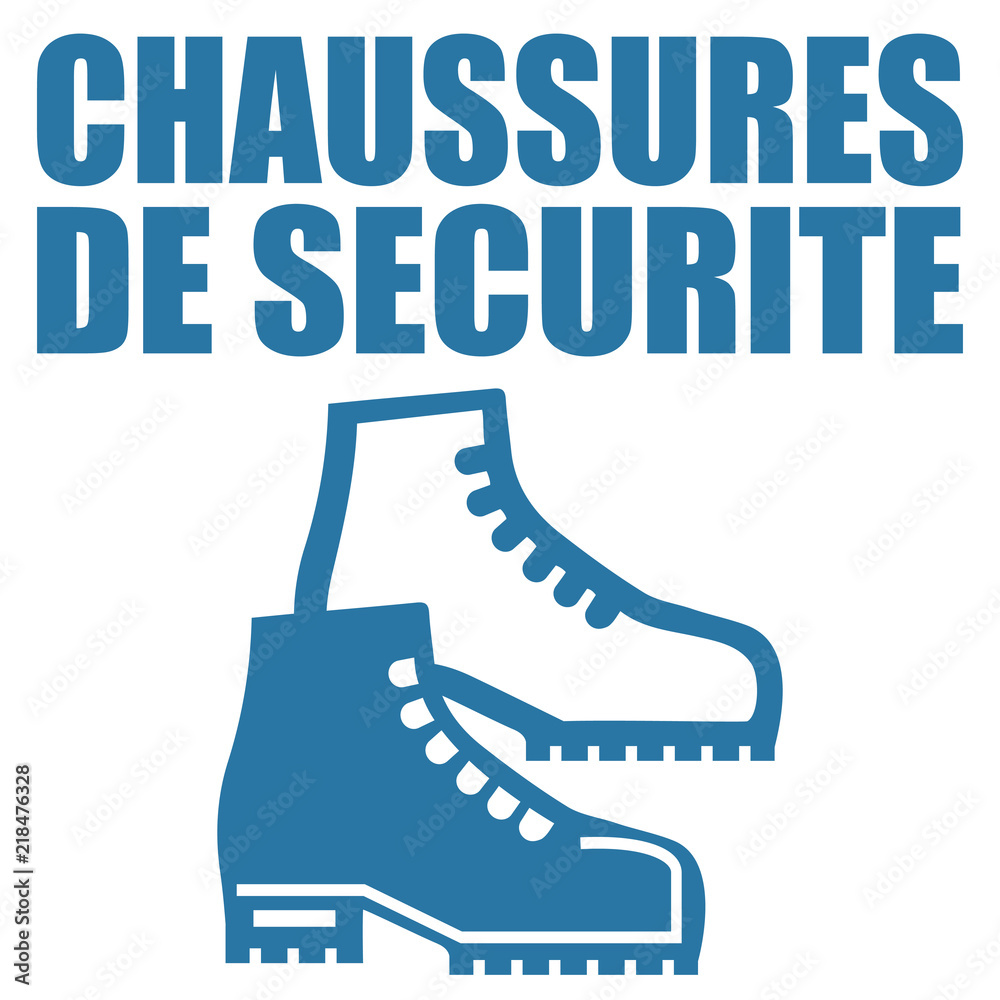 Logo chaussures de sécurité. Stock Vector | Adobe Stock