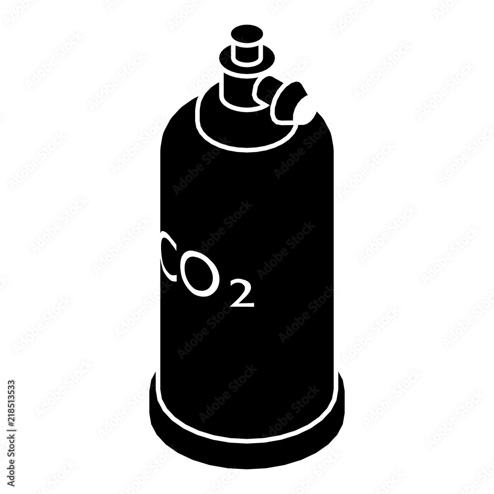 Welding cylinder co2 icon. Simple illustration of welding cylinder co2 ...