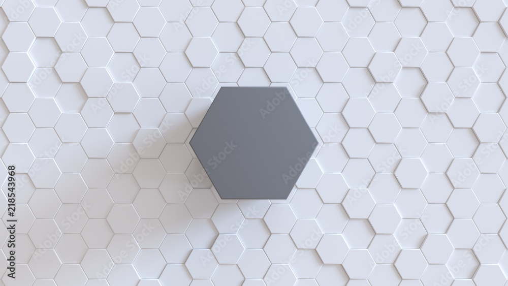 Hexagonal geometric background. Abstract structure of lots of different ...