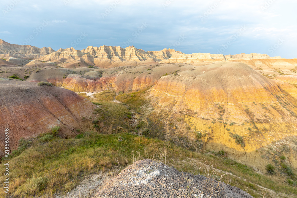 The rugged beauty of the geologic formations in the Badlands National ...