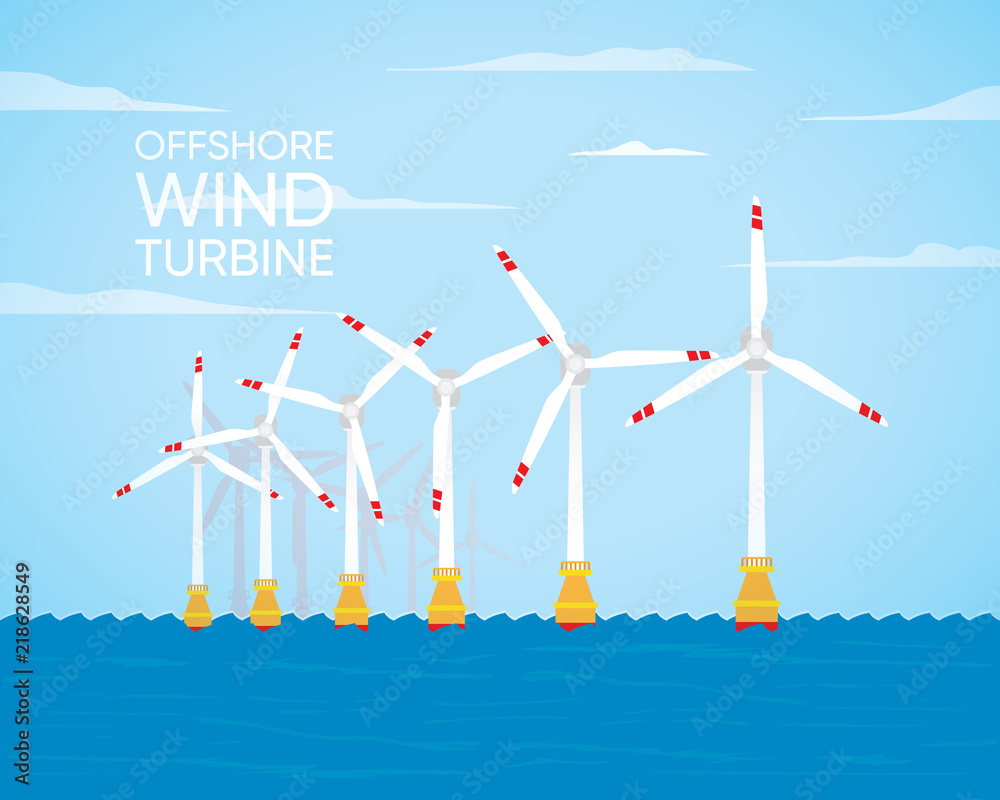 offshore wind turbine, floating wind turbine, wind turbine farm, wind ...