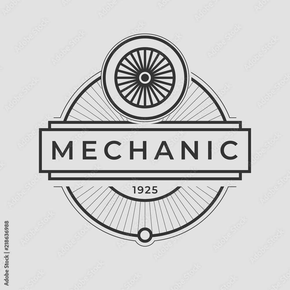 Auto mechanic service. Mechanic service logo set. Repair service auto ...