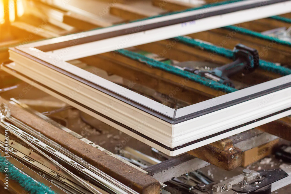 Production of pvc windows, pvc window sash, frame and tools for ...