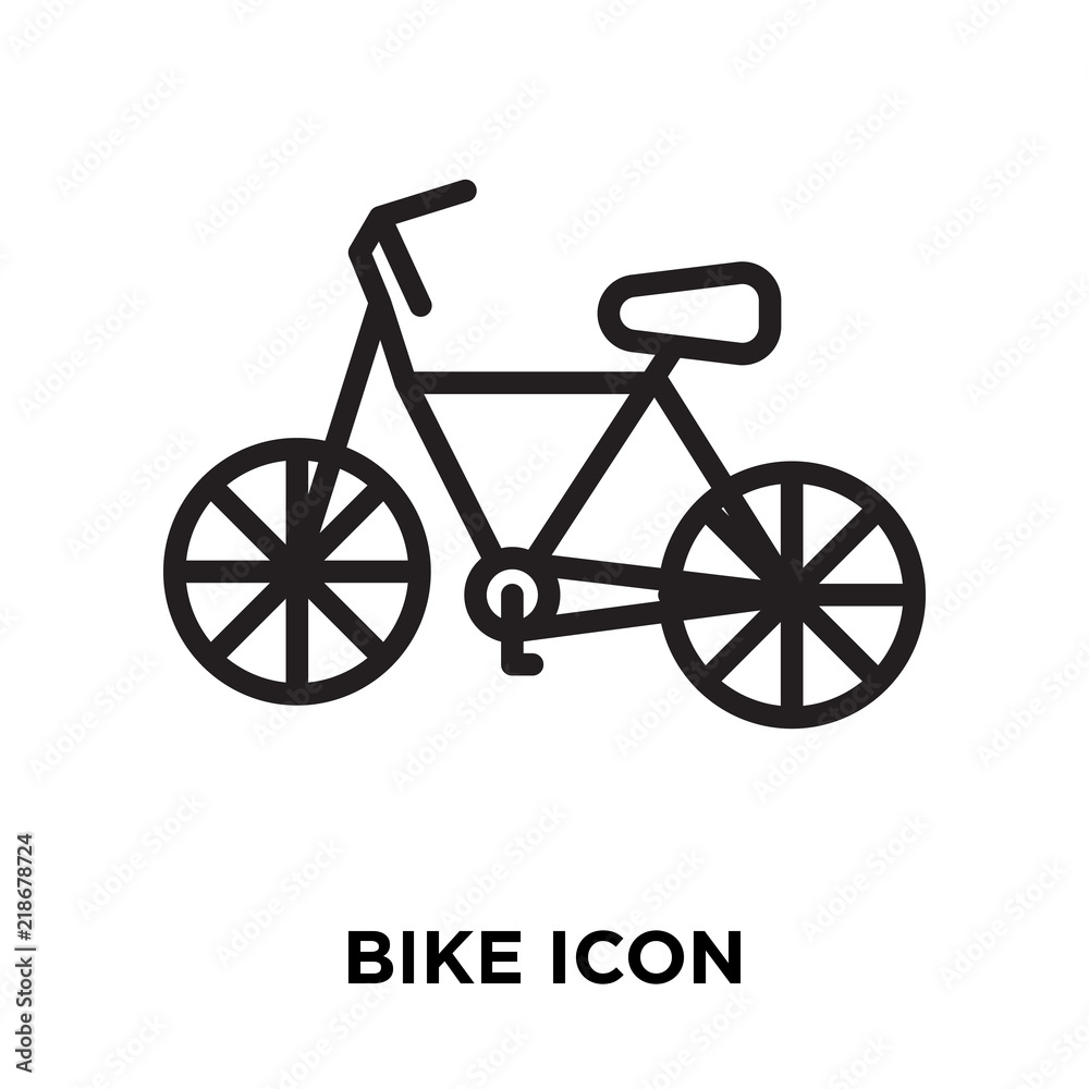 bike icon on white background. Modern icons vector illustration. Trendy ...