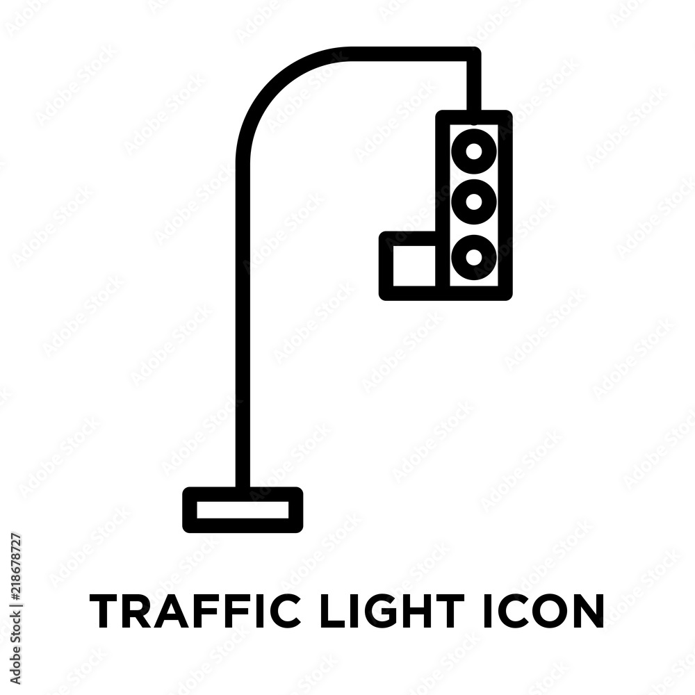 traffic light icons isolated on white background. Modern and editable ...