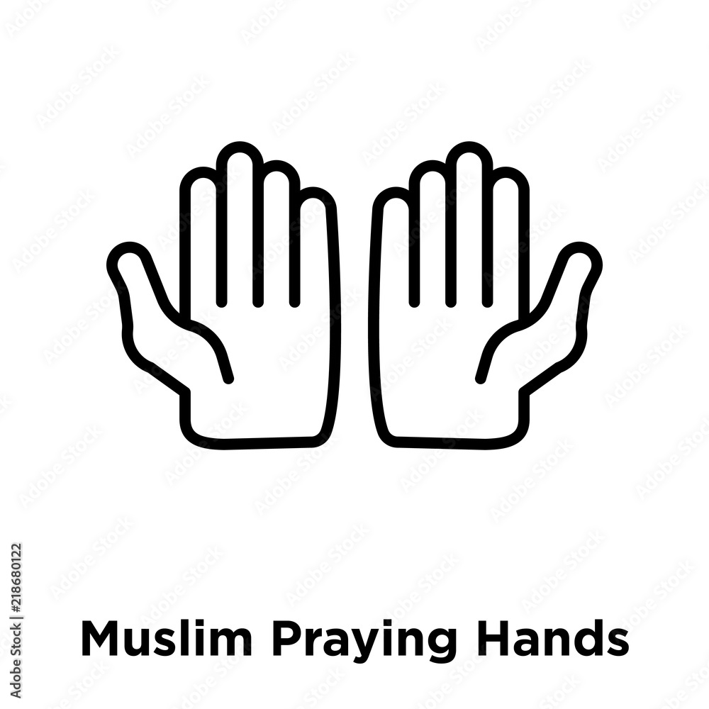 Muslim Praying Hands Background